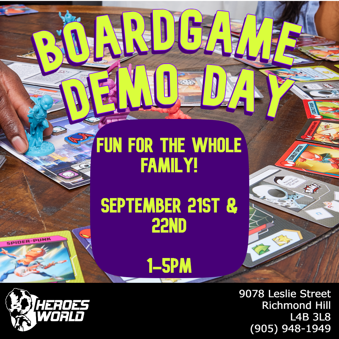 Vendor Board Game Demo Weekend — Heroes World