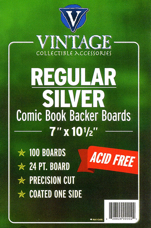 Regular / Silver Size - 24pt - 7" x 10 1/2" (Comic Boards) — Heroes World