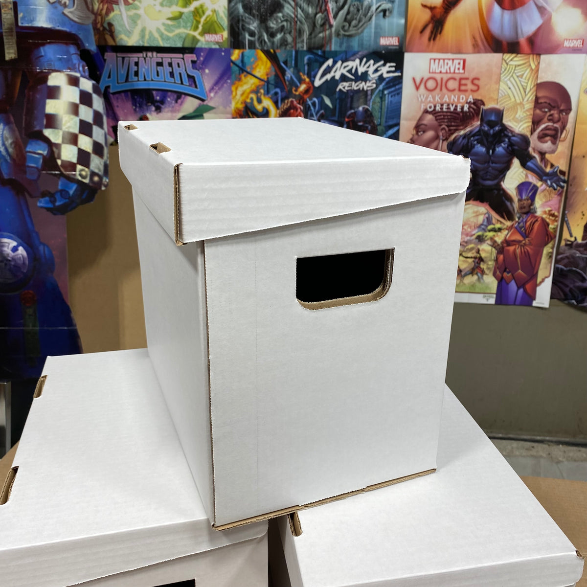 Short Comic Storage Box (Single Wall with Lid Attached) — Heroes World