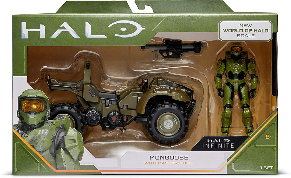 Halo Infinite - Mongoose with Master Chief Action Figure and Deluxe Ve ...