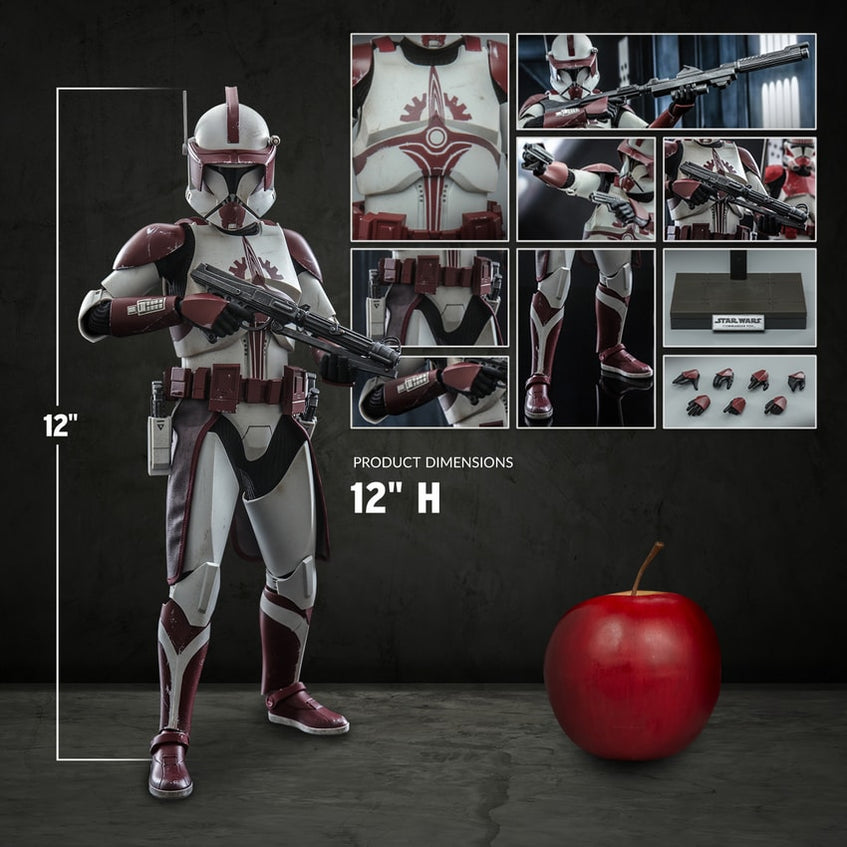 CLONE COMMANDER FOX Hot Toys Sixth Scale Premium Figure (The Clone War ...