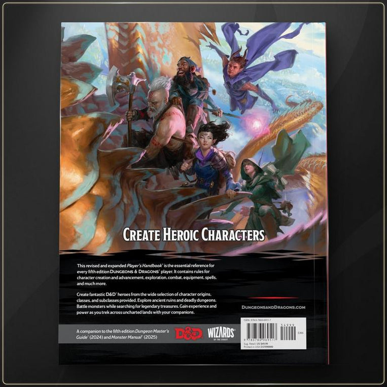 Dungeons & Dragons 2024 Player’s Handbook | Fifth Edition Rulebook ...