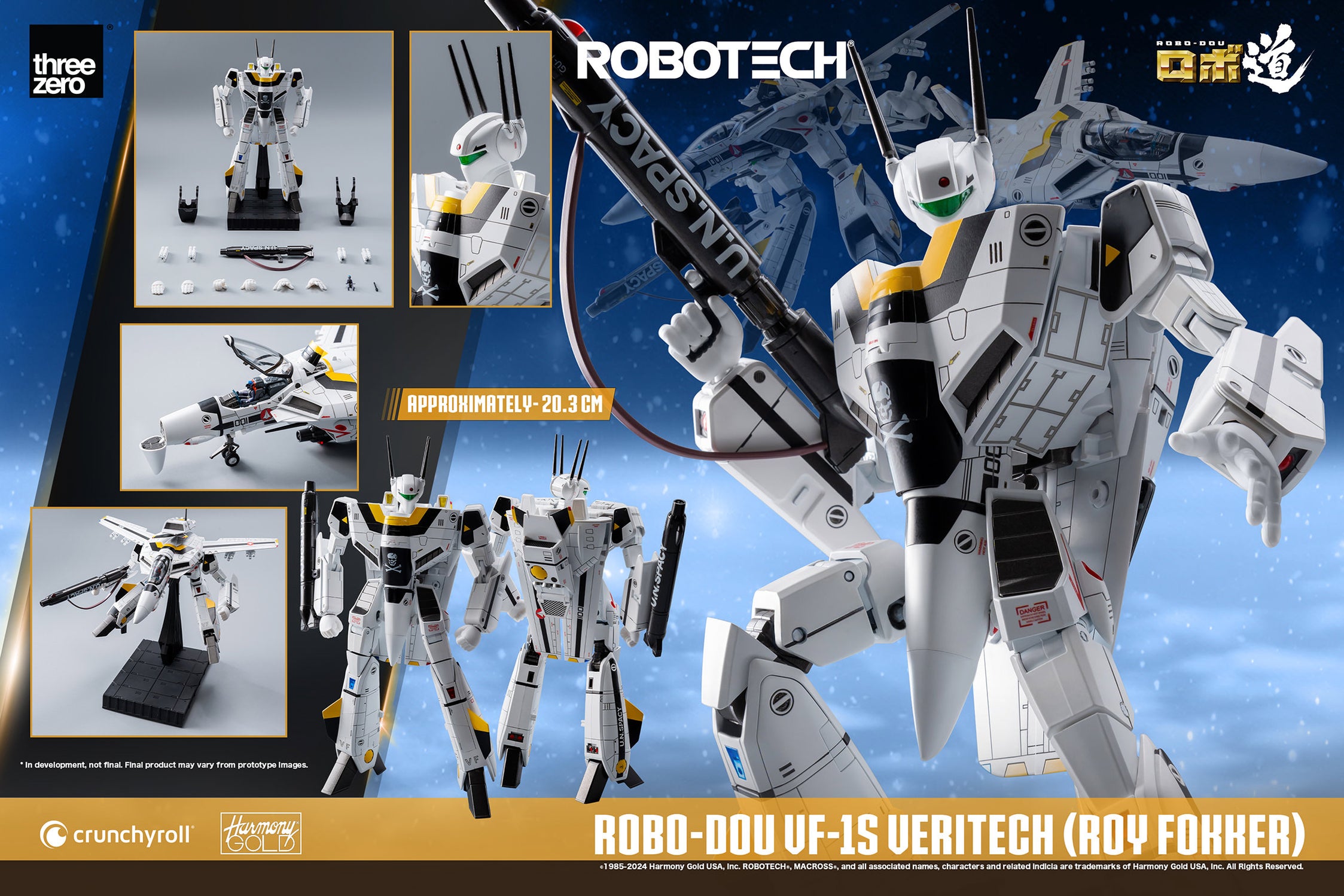 ROBO-DOU ROBOTECH VF-1S Veritech (Roy Fokker) - Threezero — Heroes World