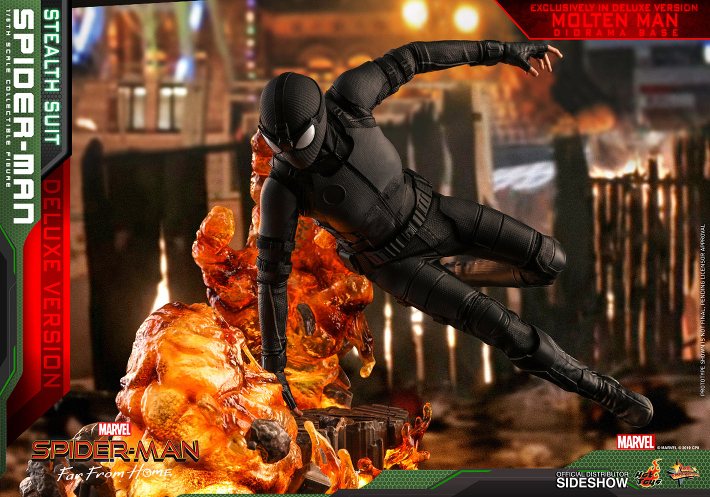 Spider-Man Stealth Suit Deluxe Version MMS541 | Sixth Scale Action Fig ...